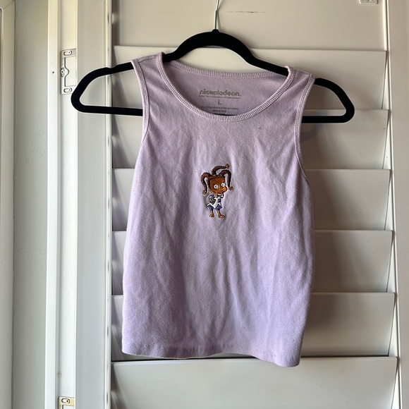 Nickelodeon | Tops | Nickelodeon Lavender Rugrats Ribbed Tank | Poshmark
